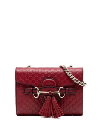 Gucci 2016-2025 Mini Microguccissima Emily crossbody bag - Rouge