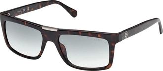 Guess Homme, Accessoires, Brun, Taille: 56 MM Rectangular Lunettes de soleil
