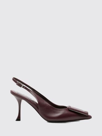 Roger Vivier Viv In The City Slingbacks aus Nappaleder mit Stiletto-Absatz und Plakette