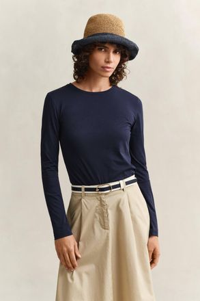 GANT Damen Langarm-Shirt aus Baumwolle (XXXL) EVENING Blau