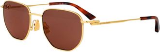 Bottega Veneta Bv1301S Sonnenbrille - - Accessories - unisex - Gelb - 52 MM