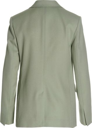 Lanvin Single-Breasted Wool Blazer - Sage