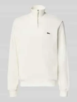 Lacoste Regular Fit Troyer aus reiner Baumwolle