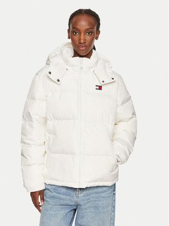 Tommy Jeans Daunenjacke Alaska DW0DW18610 Wei&szlig; Regular Fit