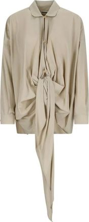 Darkpark Darkpark, Femme, Blouses et Chemises, Beige, Taille: 38 FR Blouses