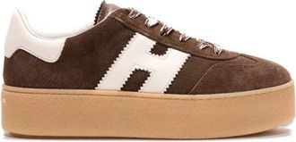 Hogan Femme, Chaussures, Brun, Taille: 36 1/2 EU H698 Allacciato H