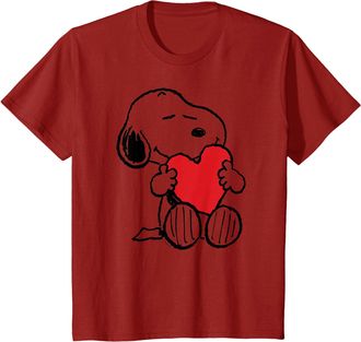 Peanuts Valentines Hugging Snoopy T-Shirt