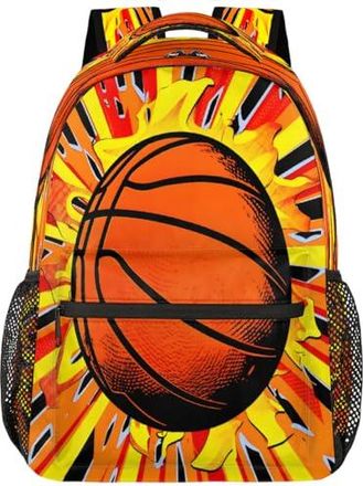 Generic Motif De Basketball De Dessin Anim&eacute; Sac &Agrave; Dos Antivol Sacs A Dos L&eacute;ger Cartable Scolaire Pour Femme Voyage Pc 29X40Cm