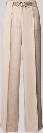 Betty Barclay Stoffhose aus Modal mit Gürtel und Bügelfalten