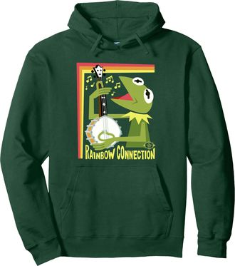 Disney The Muppet Movie Kermit Rainbow Connection Stylized Pullover Hoodie