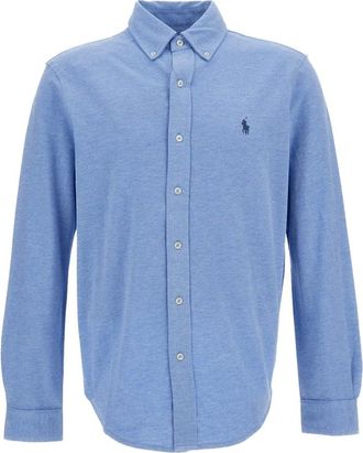 Polo Ralph Lauren Homme, Chemises, Bleu, Taille: XL Chemise boutonn&eacute;e Custom Fit