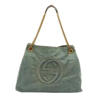 Gucci Sac bandouli&egrave;re Pre-owned en denim - Femme - Pre-owned - Bleu - Taille: ONE Size