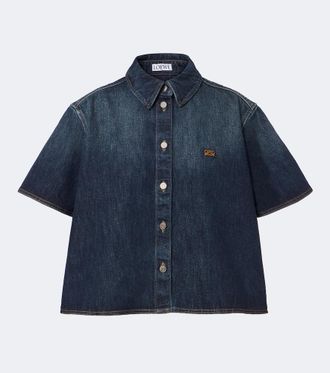Loewe Chemise Double L en denim