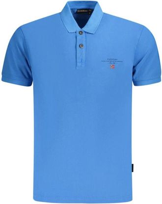 Napapijri Homme, Tops, Bleu, Taille: S Polo Homme en Coton Bleu