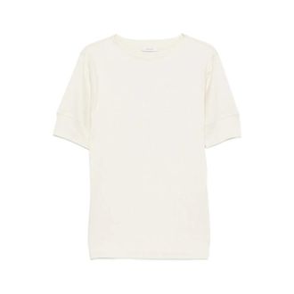 Christophe Lemaire Rippstrick-Boatneck-T-Shirt - - Tops - Herren - Beige - M