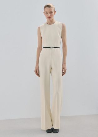 Mango Combinaison ceinture dos nu vanille - Femme - XS - MANGO