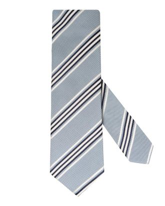HUGO BOSS Krawatte mit Diagonalstreifen aus einem Baumwolle-Seide-Mix in