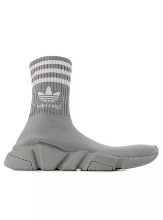 Balenciaga Low-Top Sneaker - Speed Lt Adidas Sneakers - Grey/Logo White - Gr. 35 (EU) - in Grau - f&uuml;r Damen