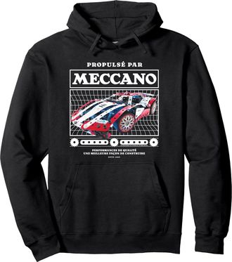 Meccano Powered by Meccano 25-in-1 Supercar Modellauto Frankreich Retro Pullover Hoodie