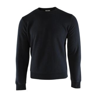 Woolrich Logo Script Crewneck - - Sweatshirts & Hoodies - Herren - Blau - S