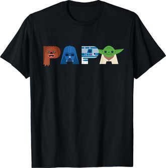 Star Wars Papa Character Letters Family Trip Matching Gift T-Shirt
