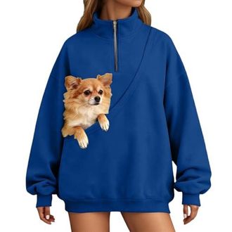 Generic Sweat à Capuche avec Poche pour Chat et Pochette Kangourou - Pull de Transport pour Chat et Chien - Pull à Manches Longues pour Les Amoureux des Anima