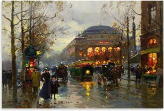 Cambos Edouard Cortes berühmte Malerarbeiten (Theatre Du Chatelet 1) Druck Poster Kunstdruck Wand Foto Farbe Hängende Bild Familie Schlafzimmer Dekor Geschen