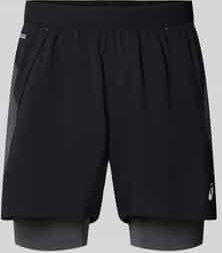 Asics Regular Fit Shorts mit integrierten Tights Modell Road