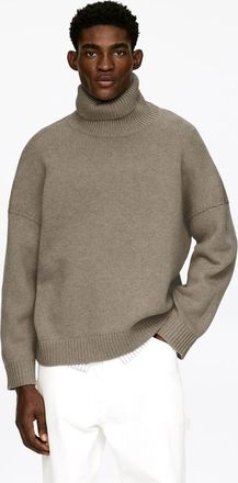 Arket Rollkragenpullover Aus Wolle -Beige