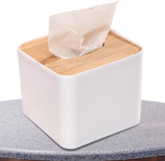 Generic Square Tissue Dispenser - Premium Holz Deckbox f&uuml;r Standardgewebe | Stilvolles Home Decoration Storage Case Badezimmer Arbeitsplatte, Schlafzimmer Nac