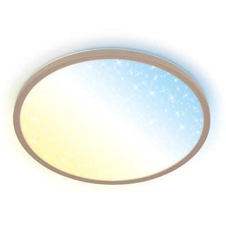 Briloner Panneau LED avec télécommande, intensité lumineuse variable, ciel étoilé, CCT blanc chaud à froid, lustre salon, chambre, luminaire plafonnier, 37,5x4