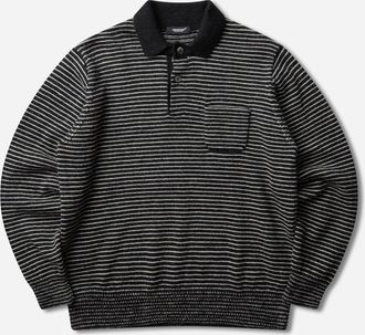 Undercover Men s Wool Polo Sweater Black