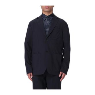 A|X Armani Exchange Blazer monopetto in misto viscosa - Homme - Vestes - Bleu - Taille: XL
