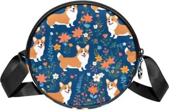 Generic Sac &agrave; bandouli&egrave;re rond pour femme, petit sac &agrave; bandouli&egrave;re avec fermeture &eacute;clair et bretelles r&eacute;glables style d&eacute;contract&eacute; pour femmes et filles