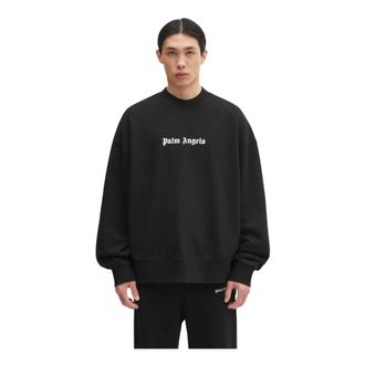 Palm Angels Classic Logo Crewneck - - Sweatshirts & Hoodies - Herren - Schwarzk - M