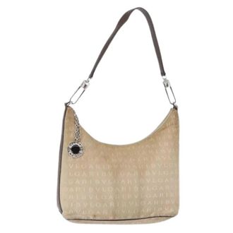 Bulgari Pre-owned Canvas Schultertasche - - Pre-owned - Damen - Beige - ONE SIZE