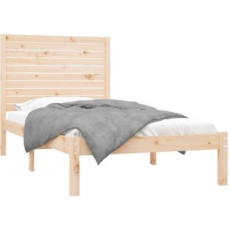 vidaXL Cadre de lit sans matelas 100x200 cm bois massif Vidaxl