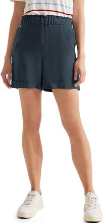 Street One Damen A376627 Paperbag Shorts, Cool Vintage Green, 34W EU