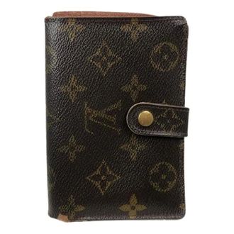 Louis Vuitton Portefeuille en cuir doccasion - Femme - Pre-owned - Brun - Taille: ONE Size