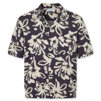 Laneus Homme, Chemises, Bleu, Taille: S Bowling Shirt