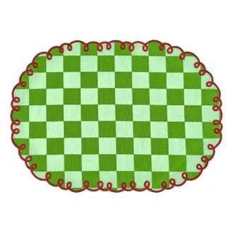 BITOSSI HOME Sets de table vichy Dama Verde - Lot de 2 Bitossi