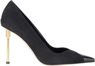 Elisabetta Franchi Hohe Schuhe - Leather Pump With Sculptured Heel - Gr. 36 (EU) - in Schwarz - f&uuml;r Damen