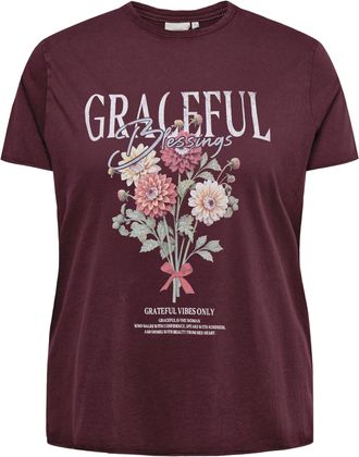 Only Carmakoma Carlucy Reg S/S Top JRS Noos