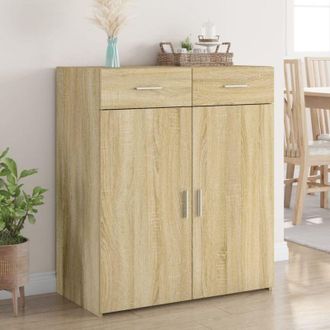 vidaXL Vidaxl - Buffet chêne sonoma 80x42,5x93 cm bois dingénierie