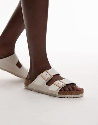 Birkenstock Arizona Birko-Flor - Sandales - Coquille doeuf-Blanc