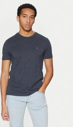 Tommy Jeans T-Shirt Jaspe DM0DM20363 Dunkelblau Slim Fit