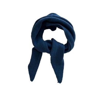 Generic &Eacute;charpe triangulaire en tricot - Ch&acirc;le chaud avec pompons pour lhiver, Couleur 2, 38cmX110cm