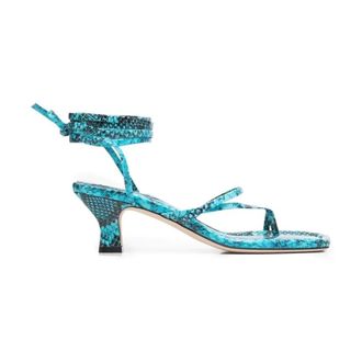 PARIS TEXAS Blaue Sandaletten mit Schn&uuml;rung - - Shoes - Damen - Blau - 37 EU