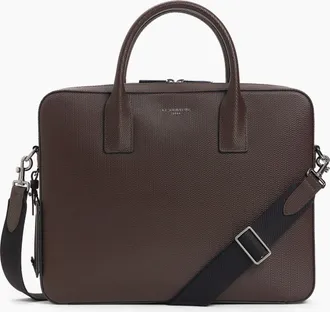 Le Tanneur Porte document slim 14 Emile en cuir signature T