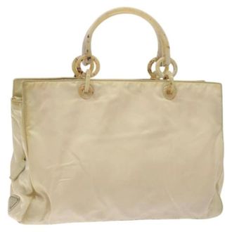 Prada Pre-owned Nylon sacs-main - Femme - Pre-owned - Beige - Taille: ONE Size